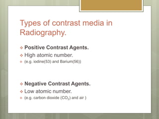 Contrast Media in Radiology | PPTX