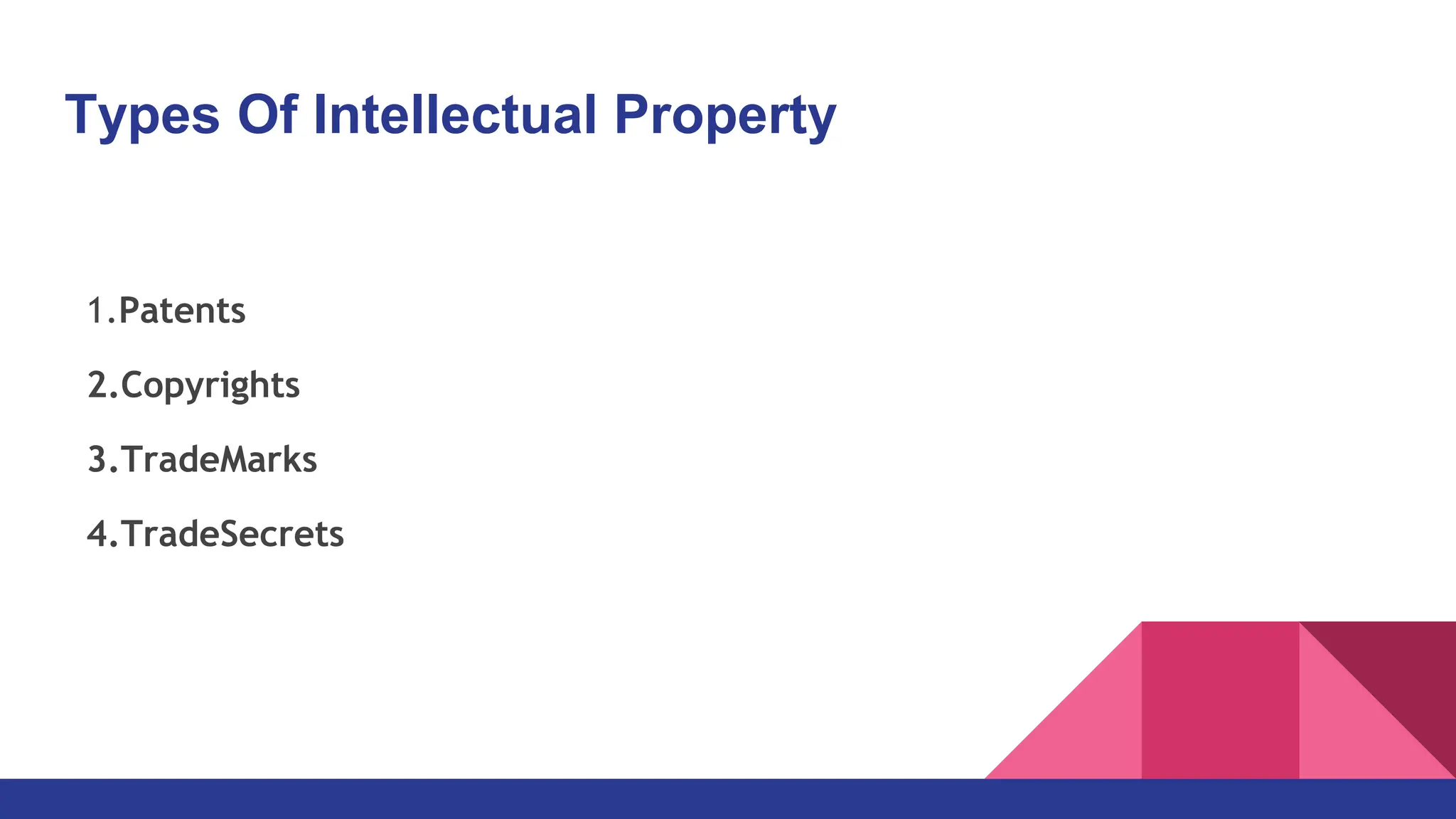 TYPES OF INTELLECTUAL PROPERTY IN ML.pptx