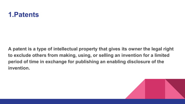 TYPES OF INTELLECTUAL PROPERTY IN ML.pptx