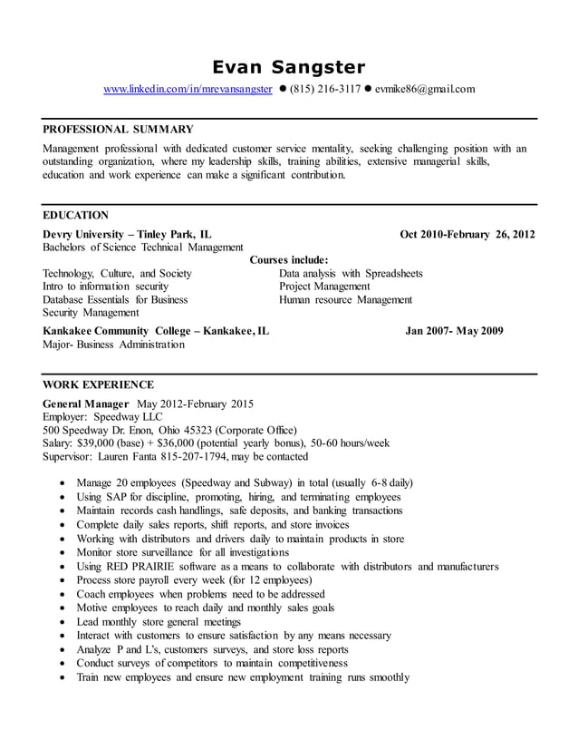 Evan Resumewithsalary | DOCX