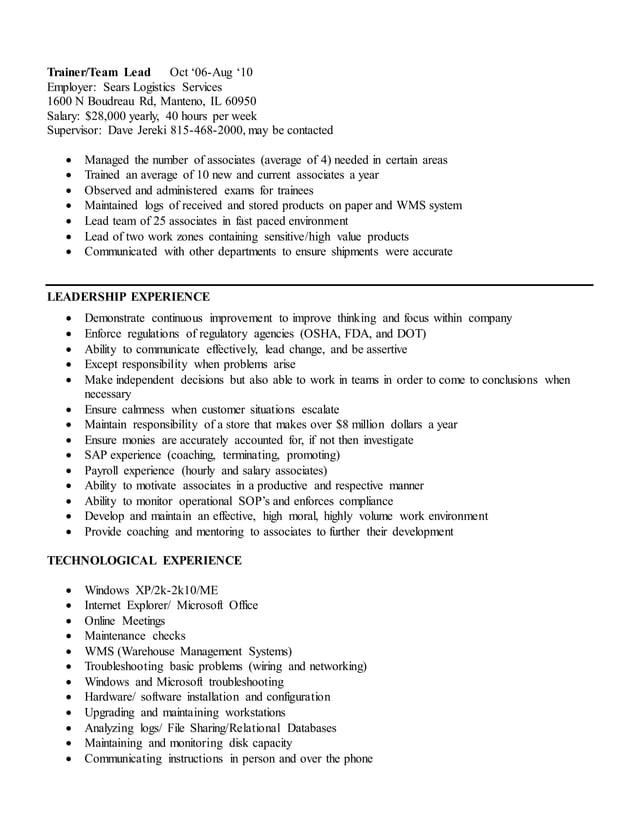 Evan Resumewithsalary | DOCX