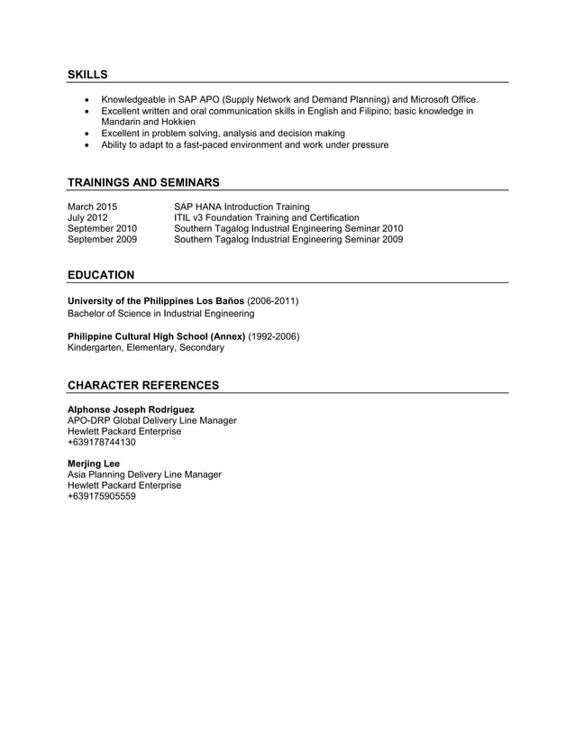 Dexter Christian Lee CV | PDF