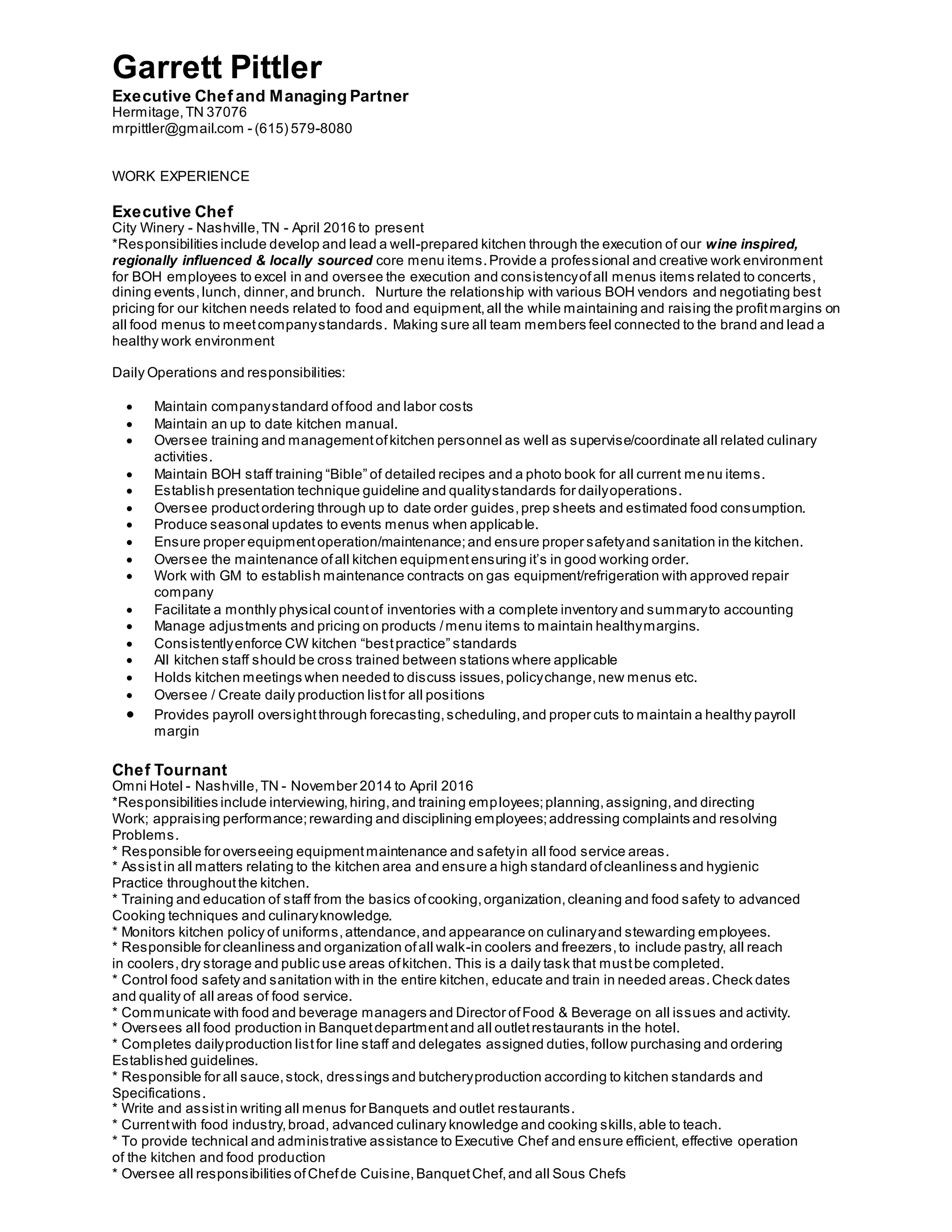 Garrett Pittler Resume 2017 | DOCX