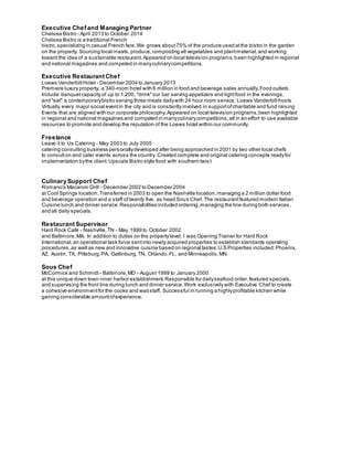 Garrett Pittler Resume 2017 | DOCX | Food Industry | Industries