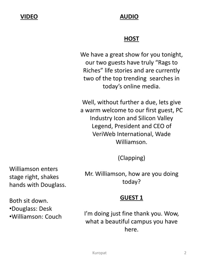 Mock Interview Script | PPTX