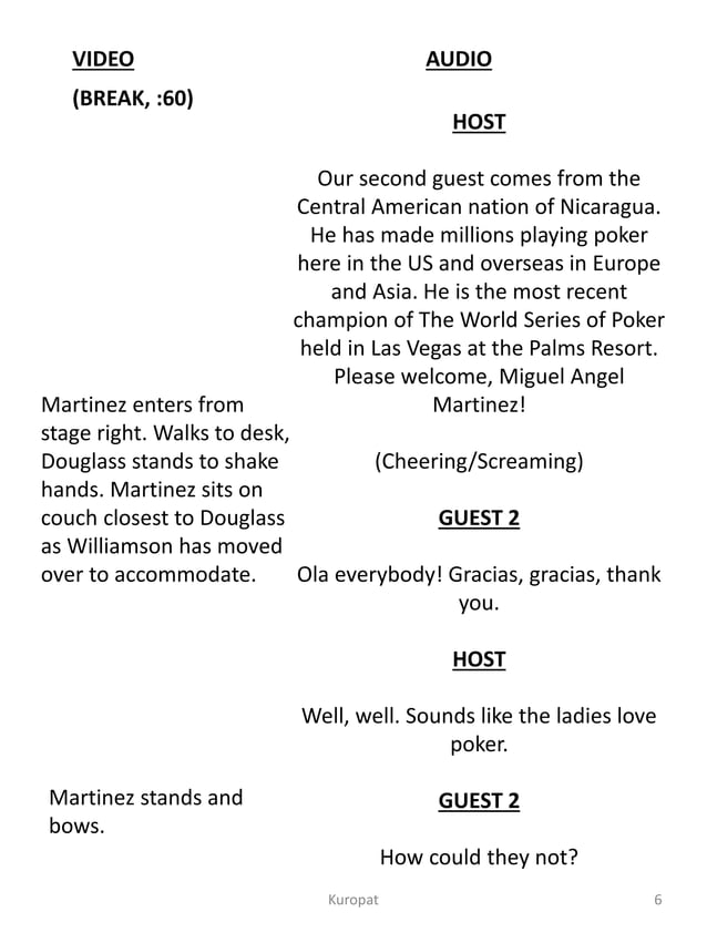 Mock Interview Script | PPTX