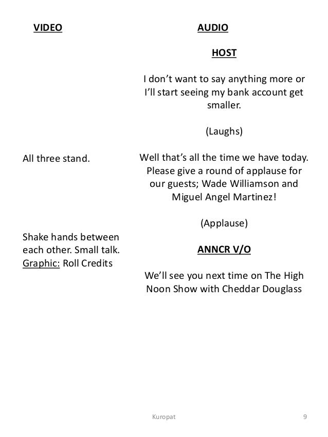 Mock Interview Script 