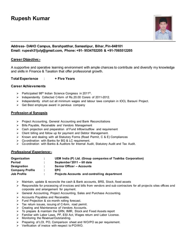 MBA_Rupesh_Kumar_CV | PDF