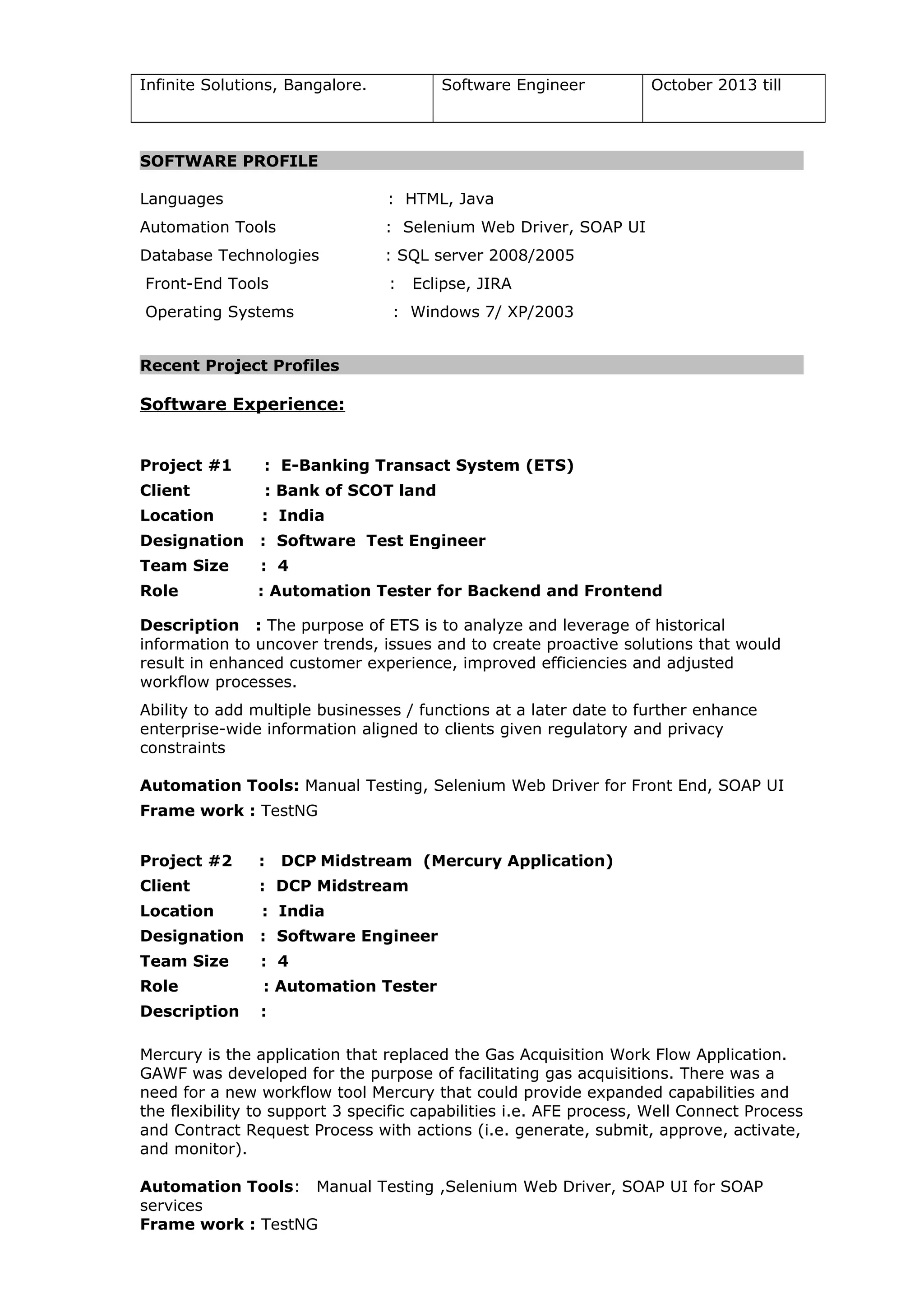 Manasa_CV | DOC | Computing | Technology & Computing