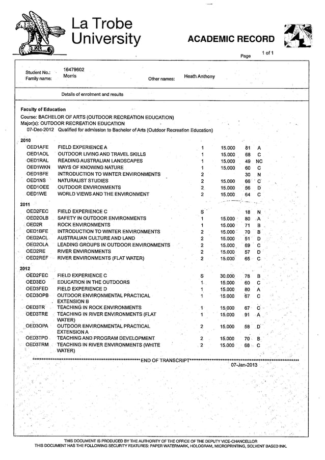 la trobr transcript | PDF