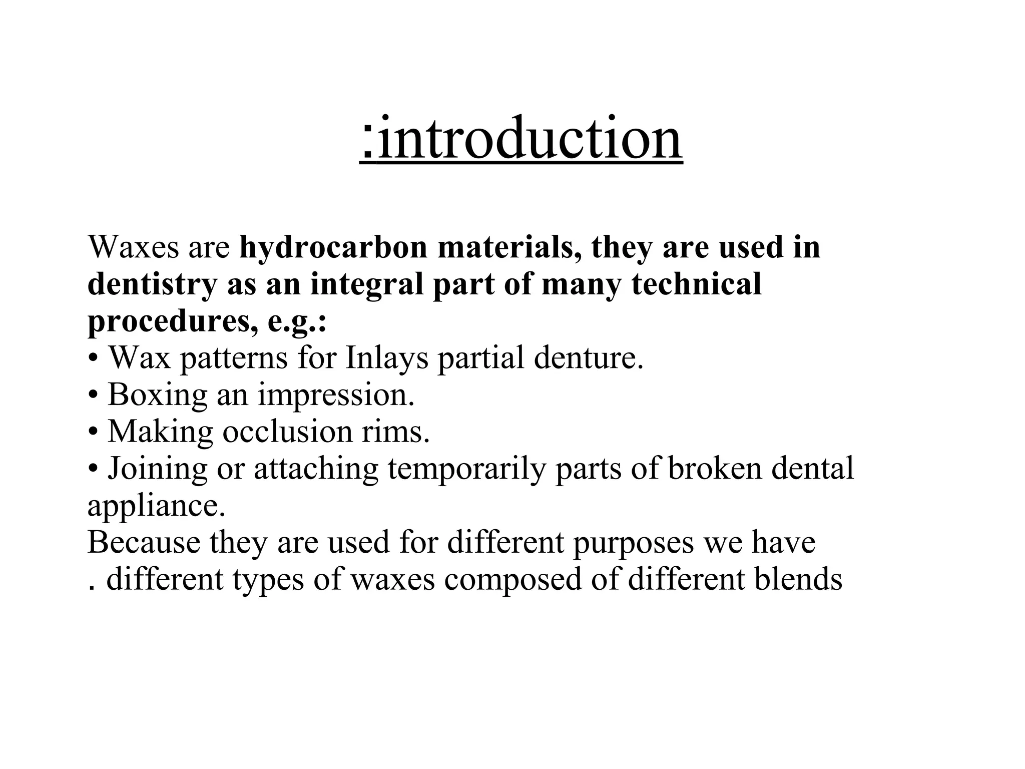 Waxes | PPT
