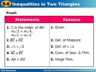 5_6 Inequalities of Two Triangles.ppt