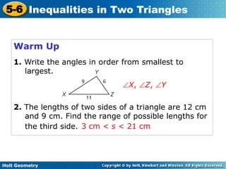 5_6 Inequalities of Two Triangles.ppt