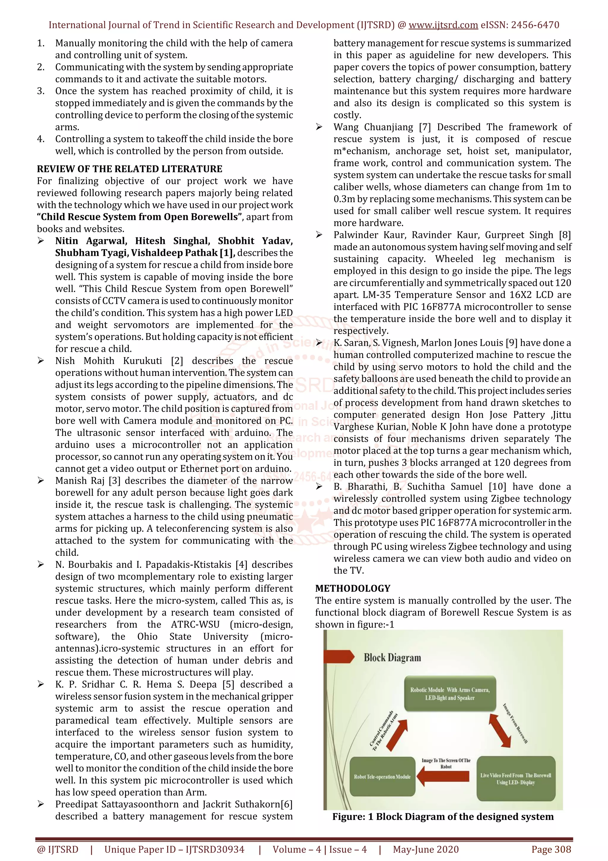 Modified Child Rescue System against Open Borewell | PDF
