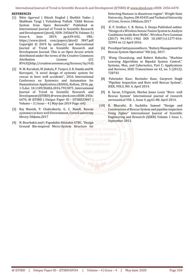 Modified Child Rescue System against Open Borewell | PDF