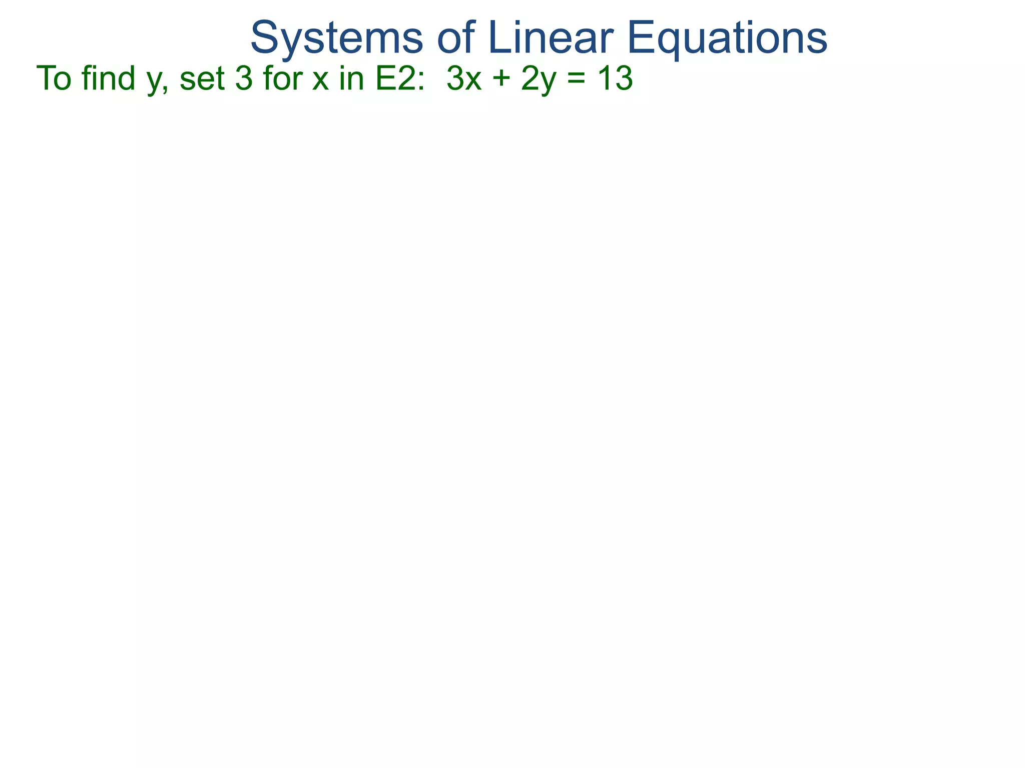 56 system of linear equations | PPTX