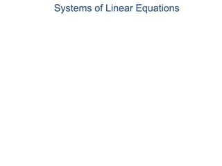 56 system of linear equations | PPTX