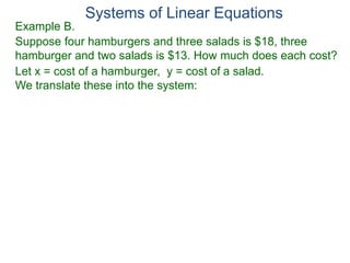 56 system of linear equations | PPTX