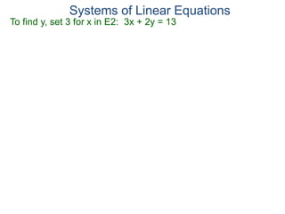 56 system of linear equations | PPTX