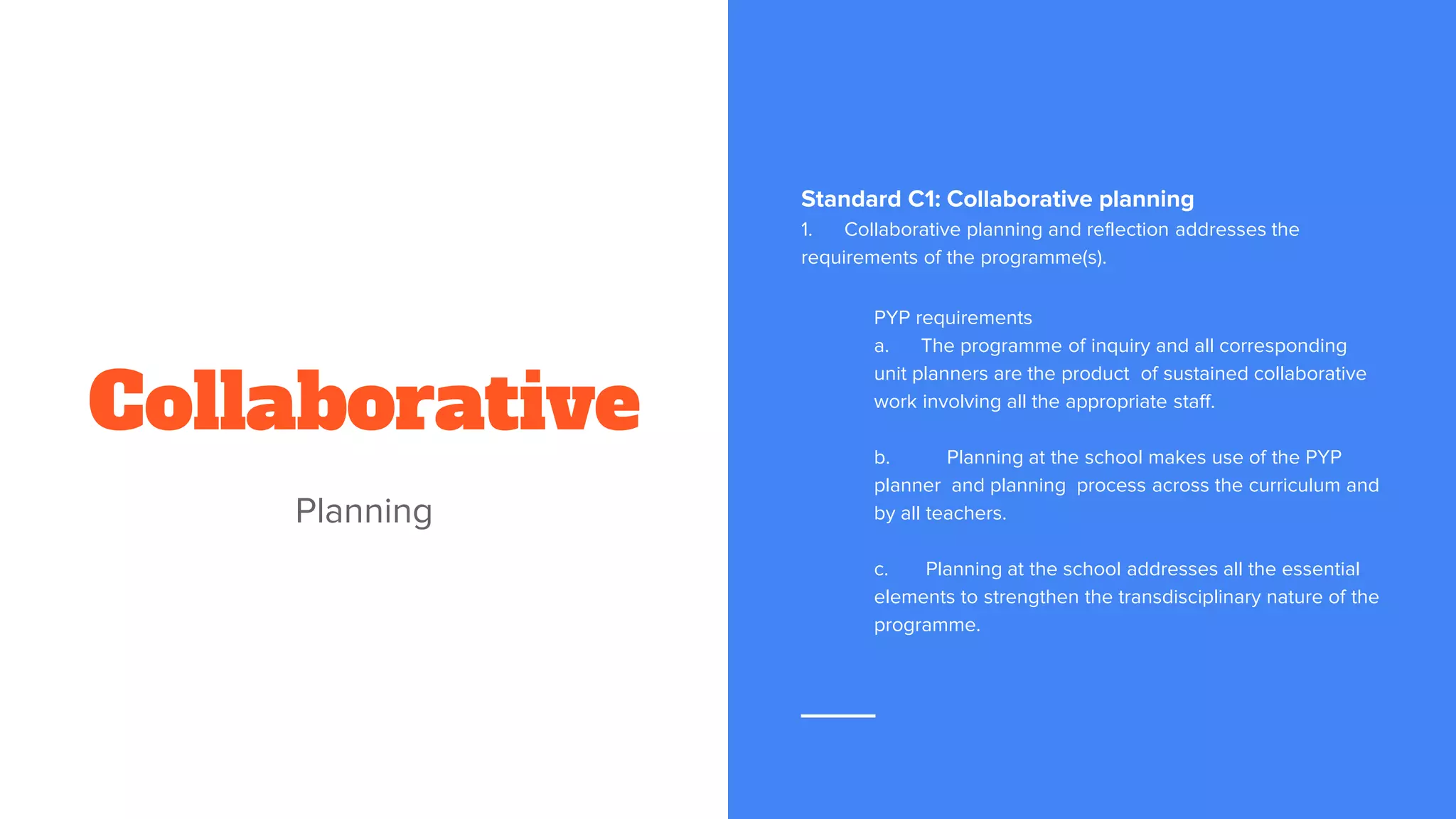 Curriculum planning PYP session 1 | PPTX