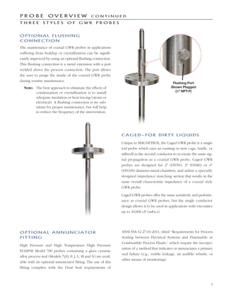 Eclipse Model 706 High Performance Guided Wave Radar Level Transmitter ...