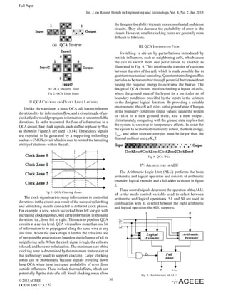Two Bit Arithmetic Logic Unit (ALU) in QCA | PDF