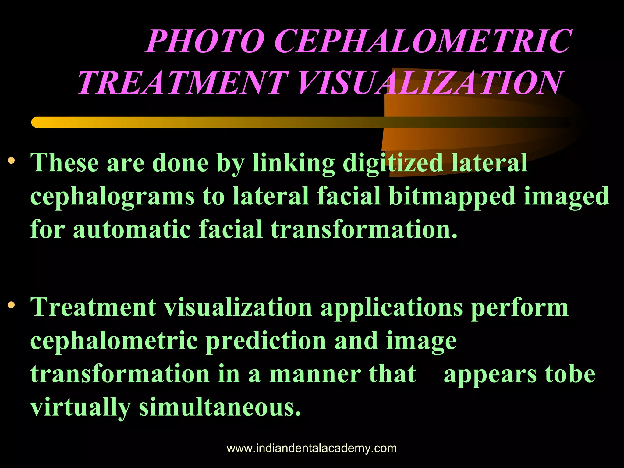 Computerized cephalometric systems | PPT