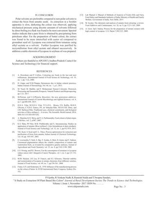 A Study on Extraction of Plant Based Bio Colours | PDF