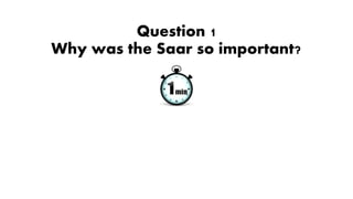 REVISION IGCSE CAMBRIDGE HISTORY: SAAR | PPTX