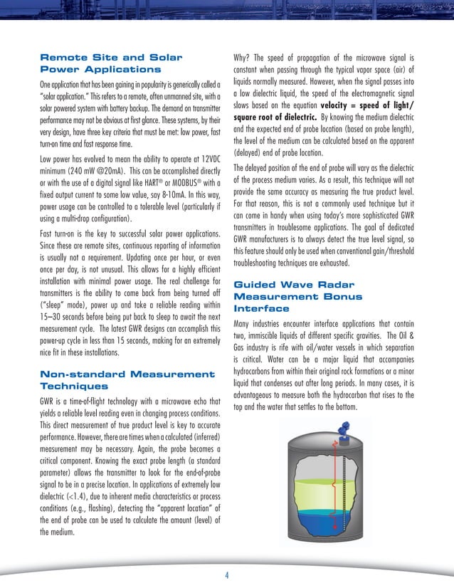 GUIDED WAVE RADAR TECHNOLOGY | PDF