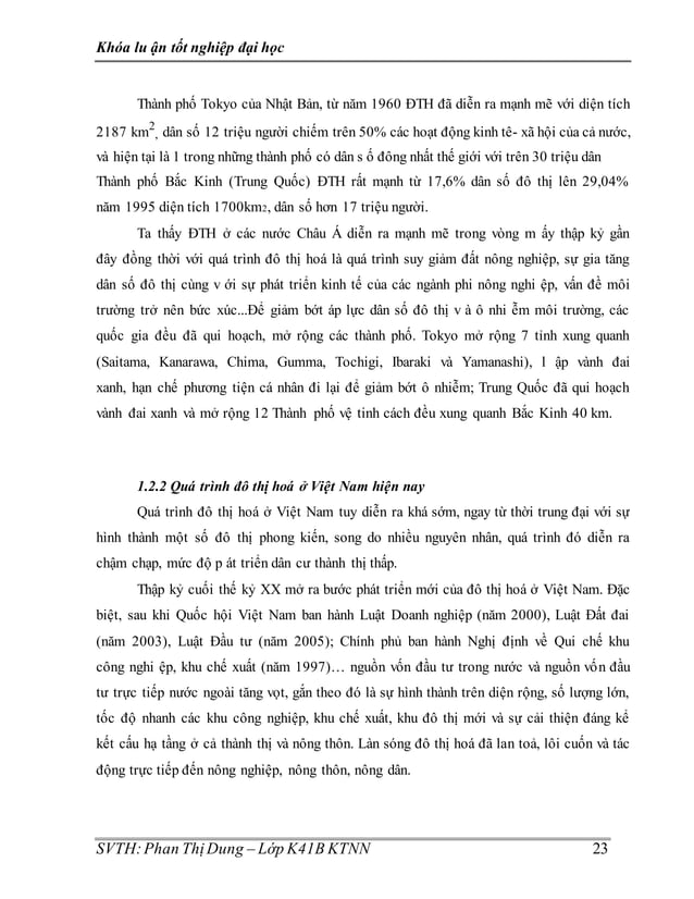 Khóa luận: Thu hồi đất nông nghiệp đến sinh kế của người dân, 9 ĐIỂM | DOC