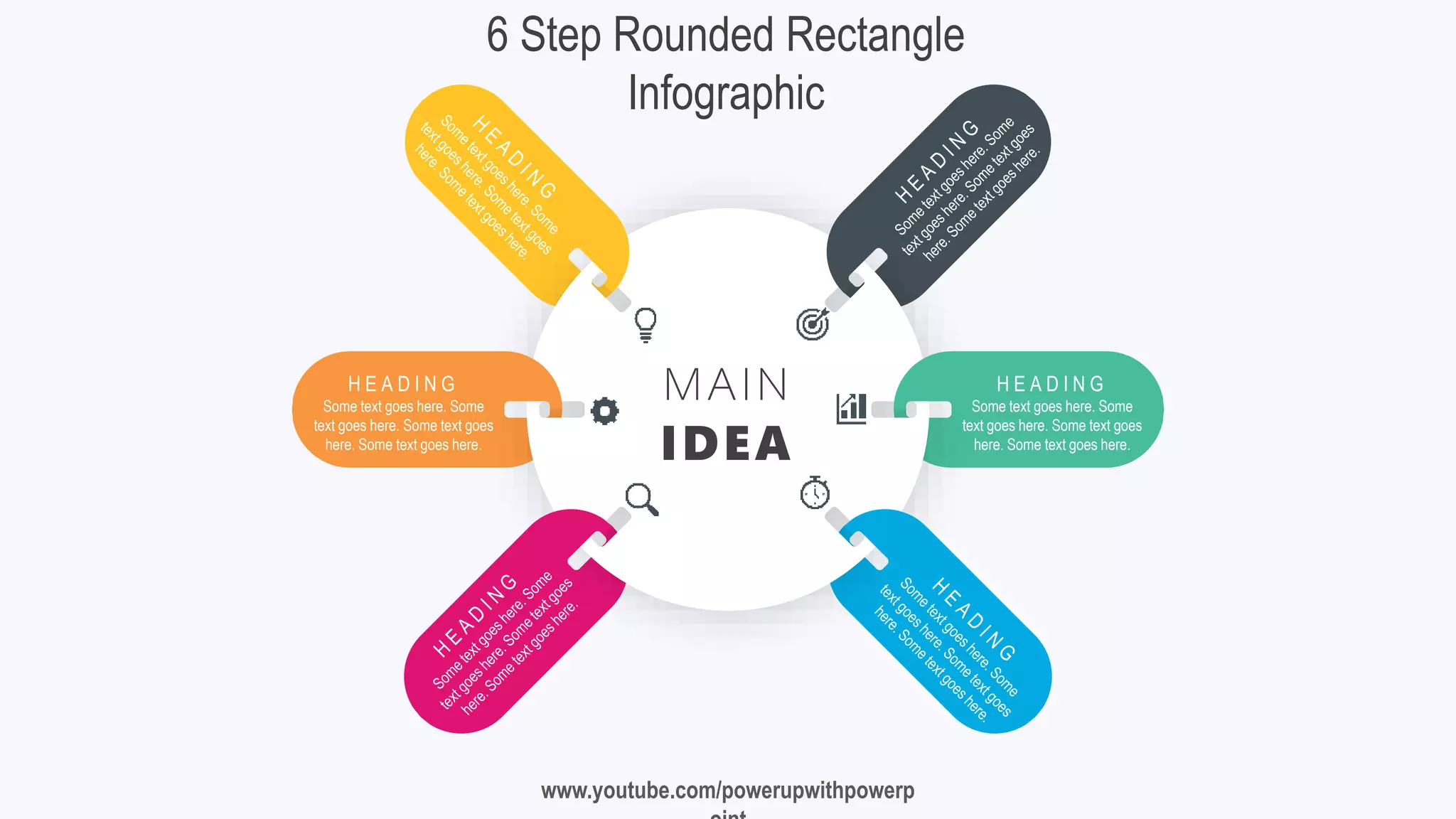 57.PowerPoint 6 Step Rounded Rectangle Infographic.pptx
