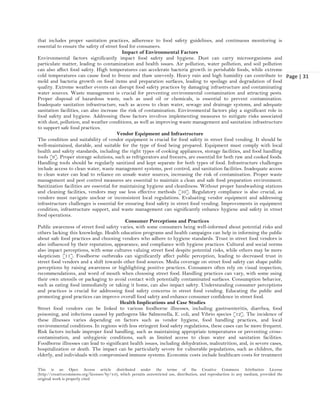 Enhancing Street Food Safety in Kampala: Current Challenges and Future ...