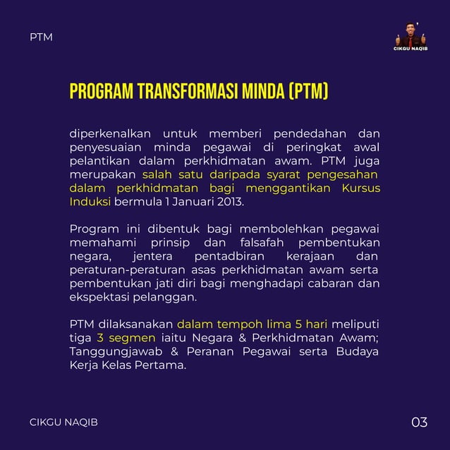PTM (Program Transformasi Minda) | PDF