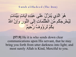 57 Surah Al Hadid (The Iron) | PPT