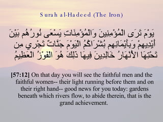 57 Surah Al Hadid (The Iron) | PPT
