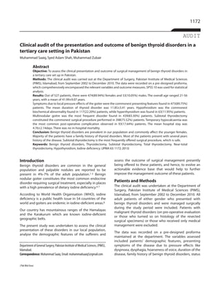 Thyroid disorders | PDF