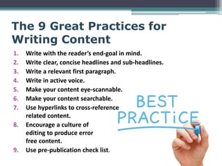 Writing-Best-Practices | PDF