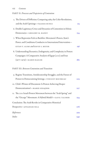 Popular Contention Regime And Transition Arab Revolts In Comparative ...