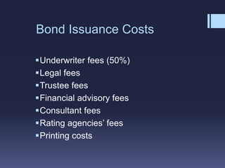 Costs of Issuance Presentation Final | PPT