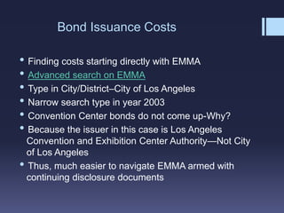 Costs of Issuance Presentation Final | PPTX