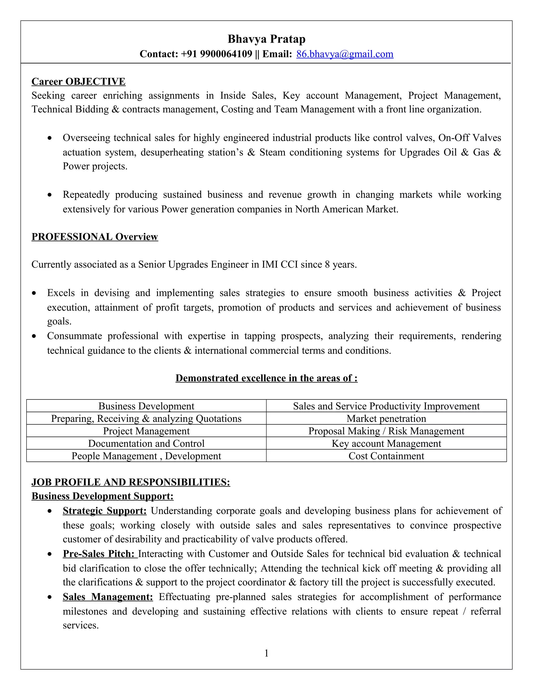 Bhavya Pratap_Resume-28-Sep-16 | DOC
