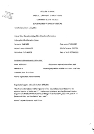 Academic Record and Temporary Diploma (English) | PDF