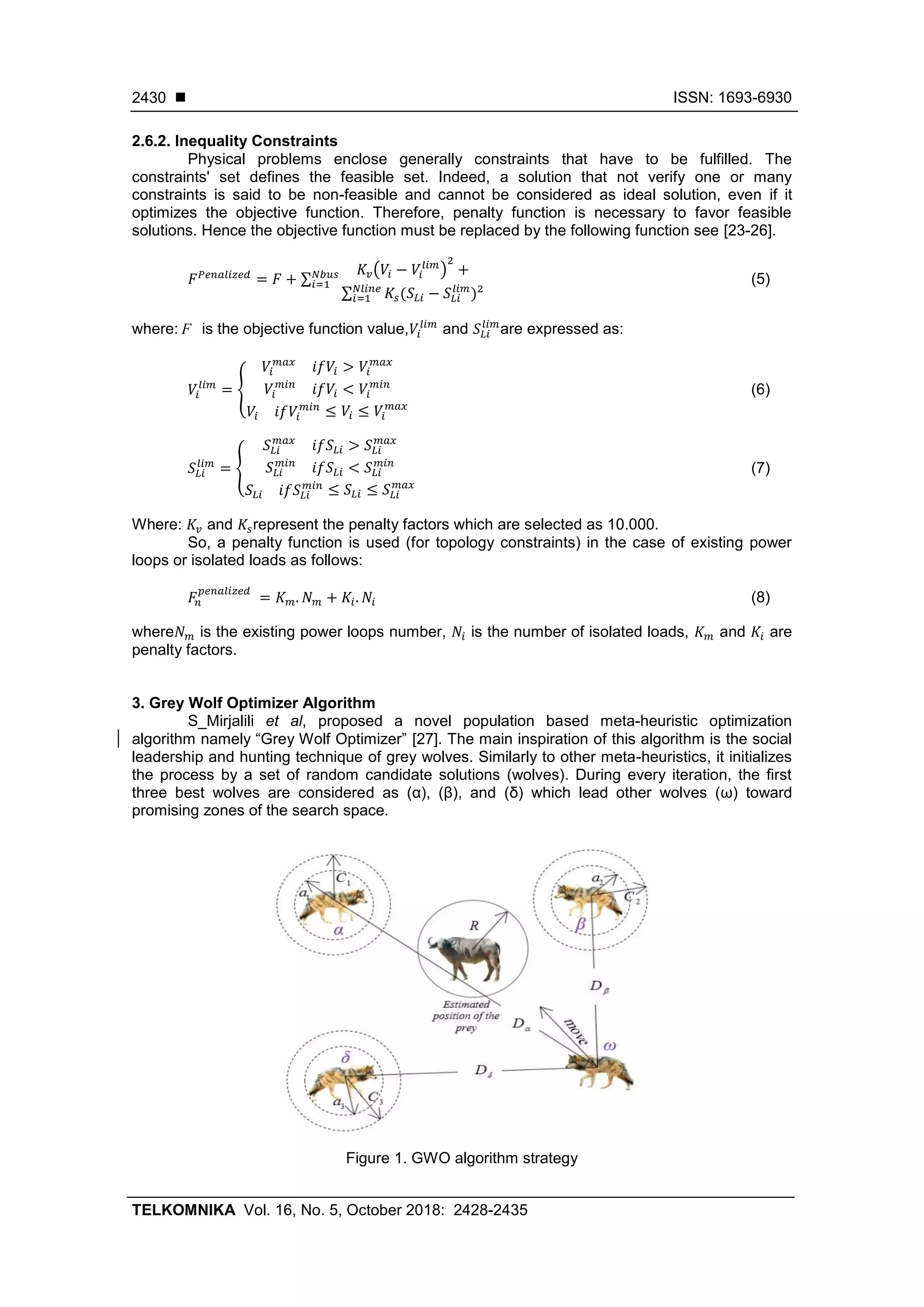 Optimum Network Reconfiguration using Grey Wolf Optimizer | PDF