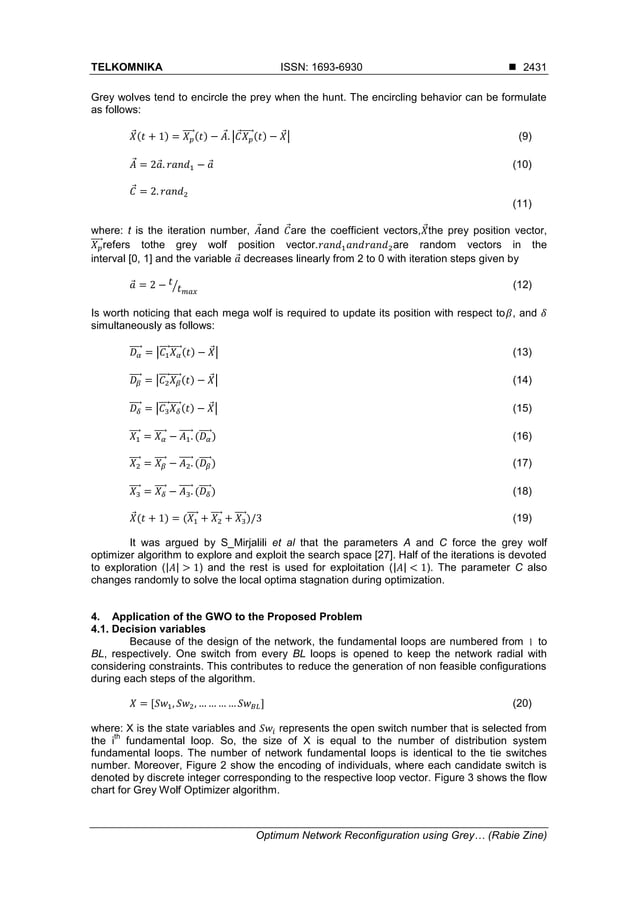 Optimum Network Reconfiguration using Grey Wolf Optimizer | PDF