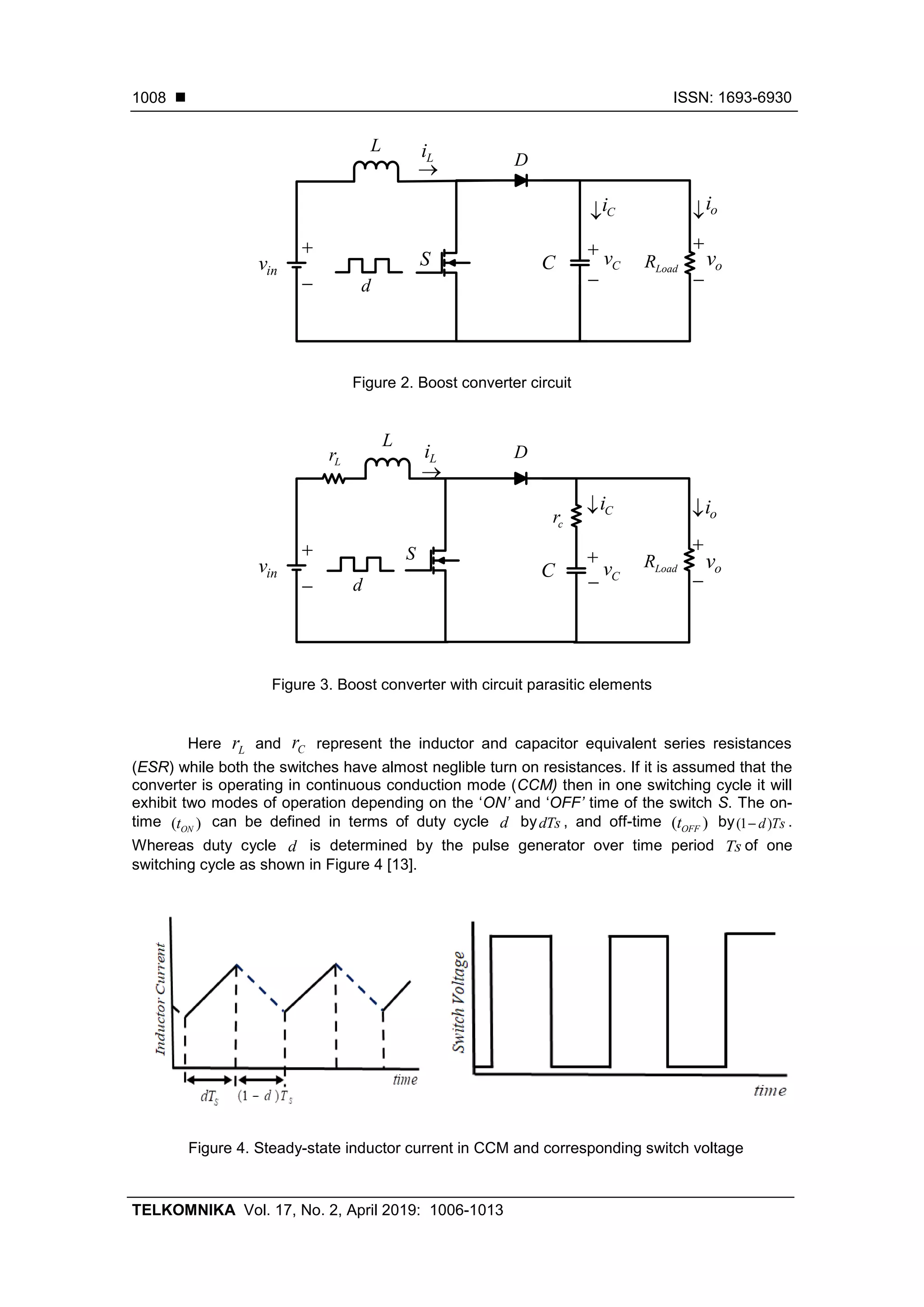 State-space averaged modeling and transfer function derivation of DC-DC boost converter for high ...