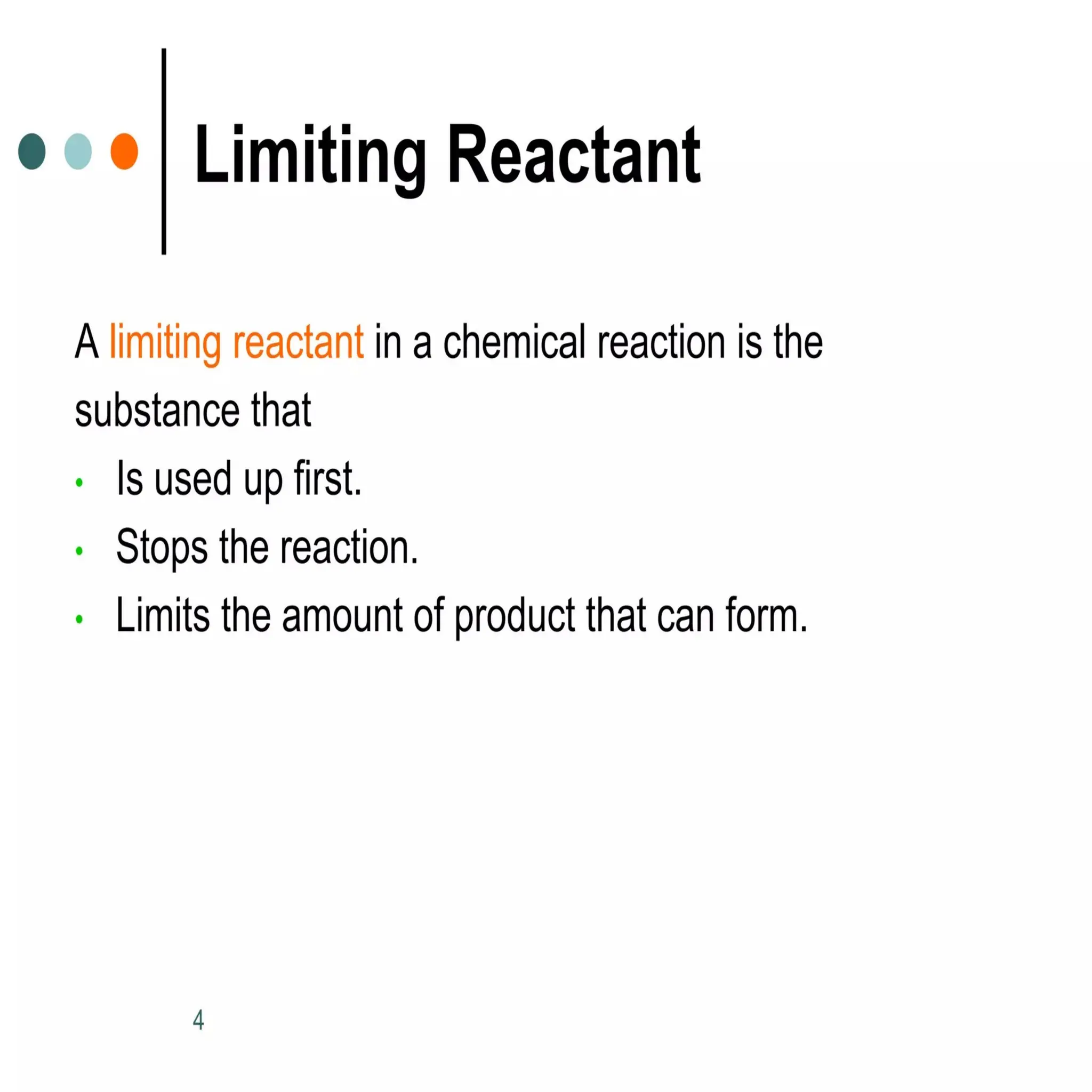 Limiting Reactants Problem Solving Power Point | PPTX