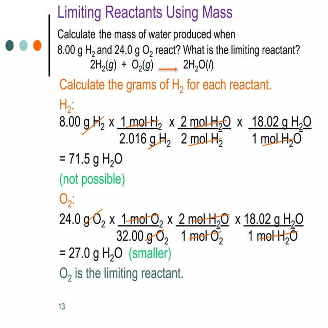 Limiting Reactants Problem Solving Power Point | PPTX