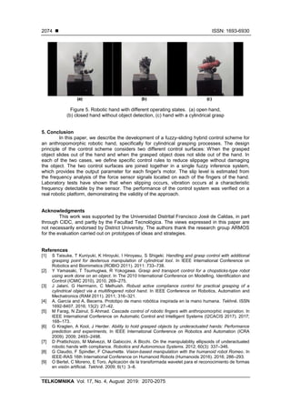 Hybrid fuzzy-sliding grasp control for underactuated robotic hand | PDF