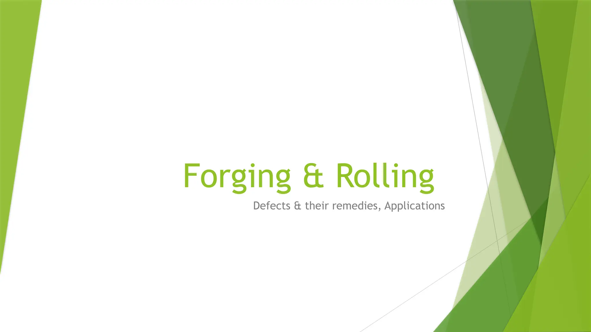 forging and rolling mechanical test defects | PPT